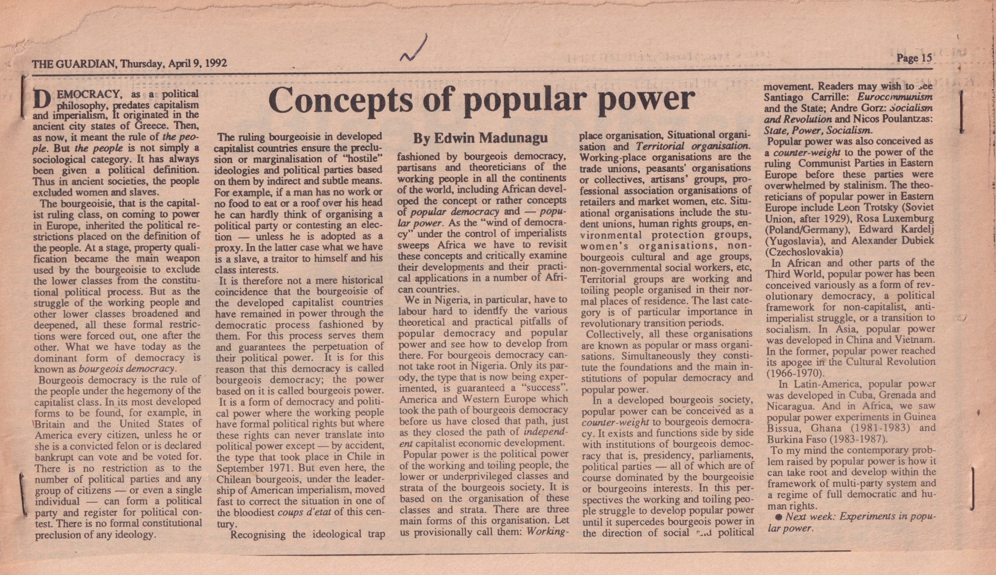 Concepts of popular power – Socialist Library and Archives