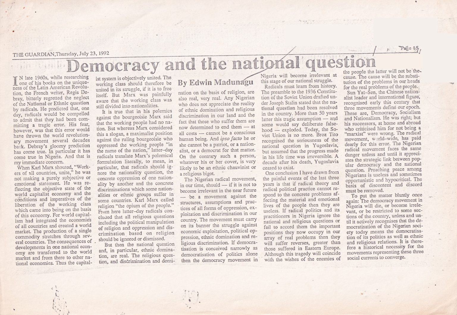 Democracy and the national question – Socialist Library and Archives