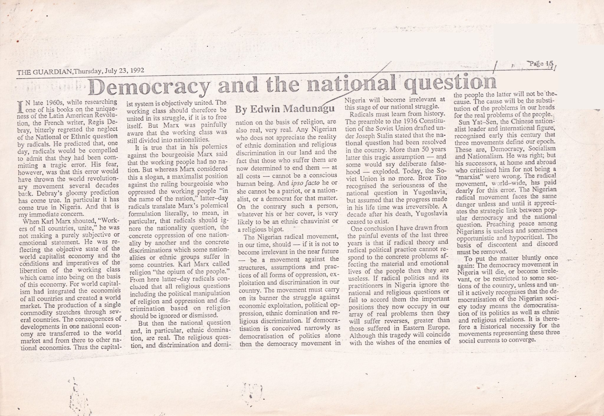 Democracy and the national question – Socialist Library and Archives