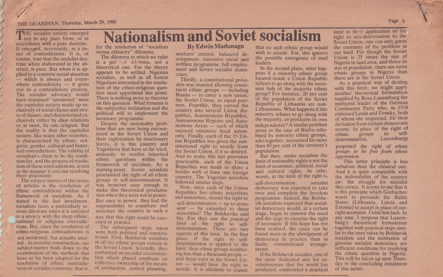 Nationalism and Soviet socialism – Socialist Library and Archives