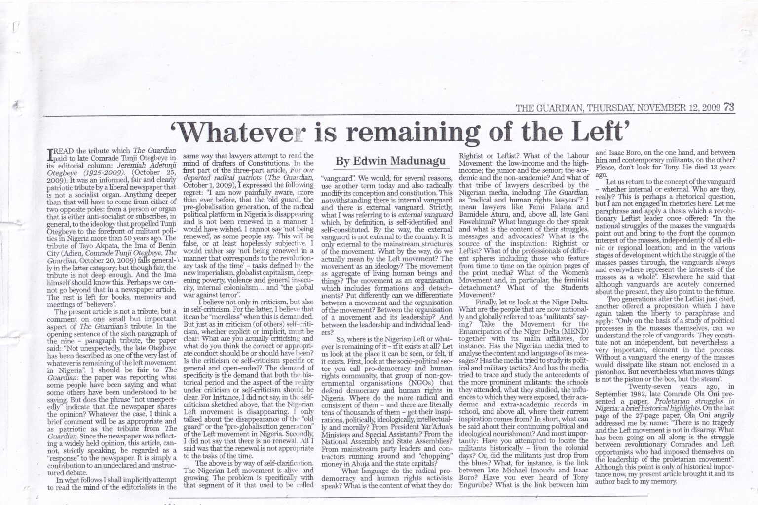‘Whatever is remaining of the Left’ – Socialist Library and Archives